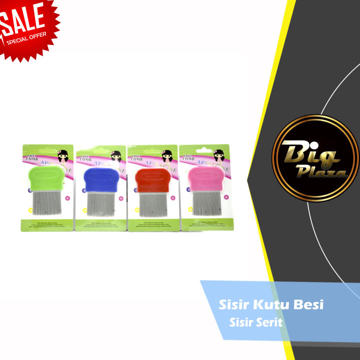 0380 Sisir Kutu Besi / Sisir Serit Rambut - Big Plaza | Lazada Indonesia