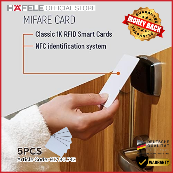 65% OFF! 5PCS HAFELE Mifare White Key Card for Pro-lock | Lazada PH