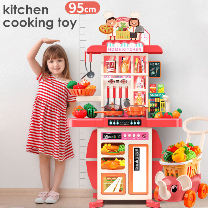 Kitchen Toy for Kids Girl Cooking Set Toys for Girls Kitchen Playset ...