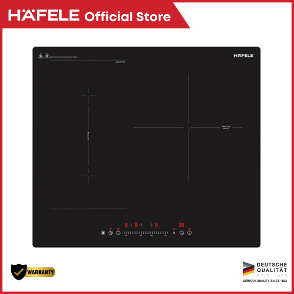 Hafele Built-In Electric Induction Hob 3-Zones with Boost Flexi-Bridge ...