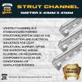 Strut Channel 1meter 41mmx41mm / x 25mm Unistrut Support Channel ...