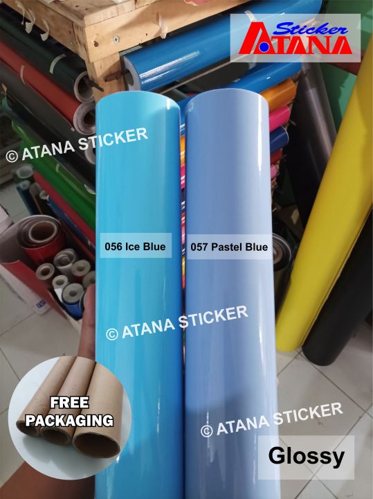 Skotlet Biru Glossy Blue Cutting Stiker Reklame Plat Akrilik Aquarium ...