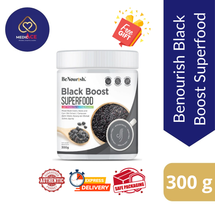 Benourish Black Boost Superfood 300g FOC FREE GIFT (Exp: 06/2026) | Lazada