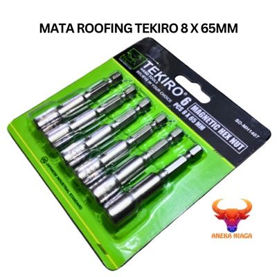1 PCS - TEKIRO MAGNETIC HEX NUT 8 X 65 MM / MATA BAUT ROOFING / MATA ...
