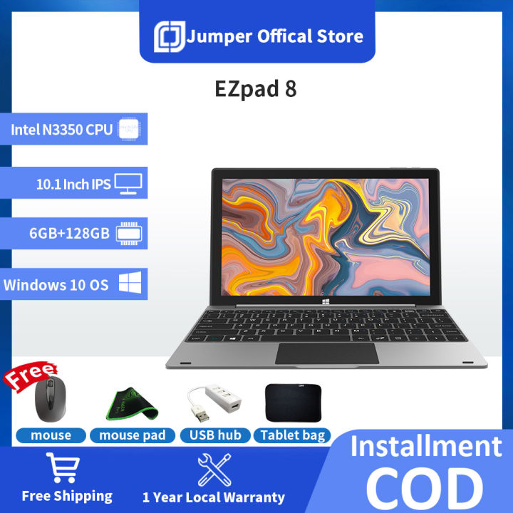 【Local Warranty&Free Shipping】Jumper EZPad 8 2 in 1 Tablet 10.1 Inch IPS Screen Intel N3350 CPU ...