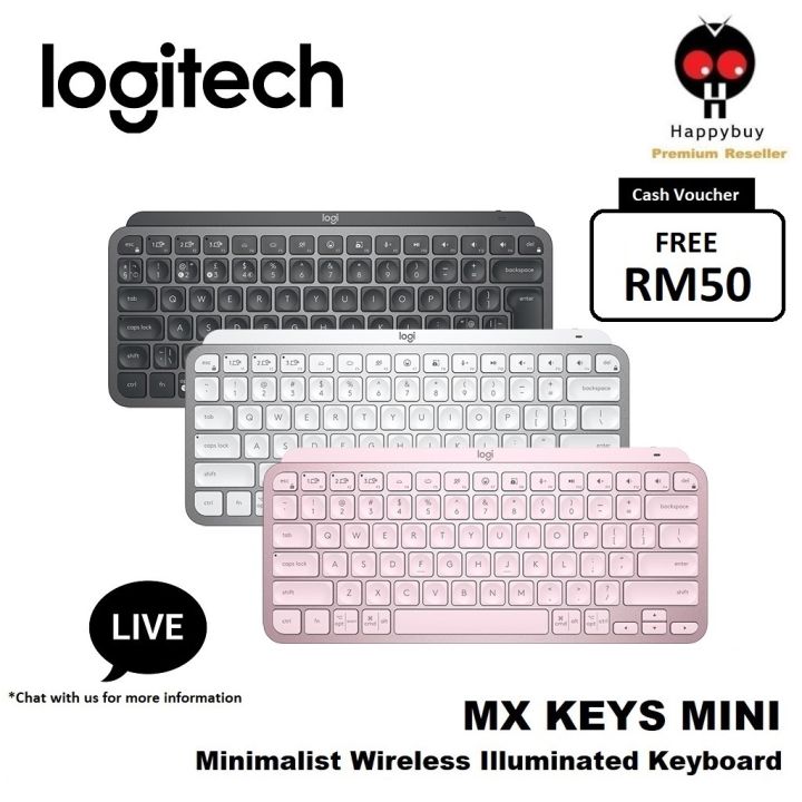 [Ready Stock] Logitech MX Keys Mini Minimalist Wireless Illuminated ...