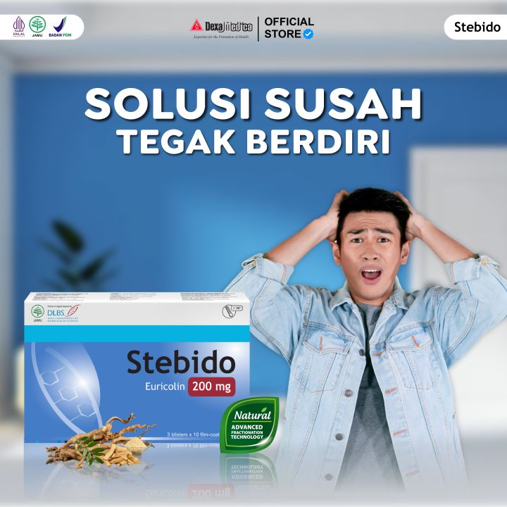 Stebido Herbal Penambah Stamina & Vitalitas Pria - Stebido 30 Kaplet ...