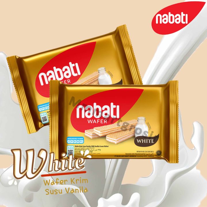Nabati Richoco / Wafer Krim Susu Vanilla / Rasa White Milk Vanilla / 37gr | Lazada Indonesia