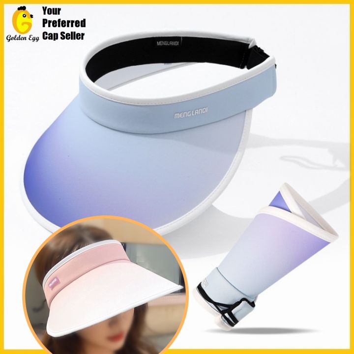 GEC Foldable Rainbow UV Protection Sun Cap Sun Shade Visor Hiking Golf ...