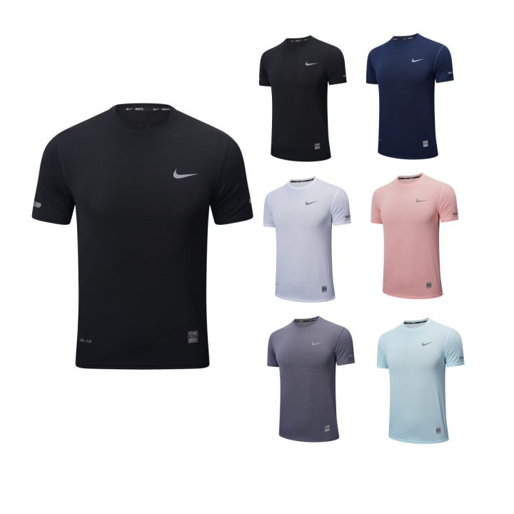 P815# Men's Sports DRI-FIT Ice silk Quick dry T-shirts short sleeves ...