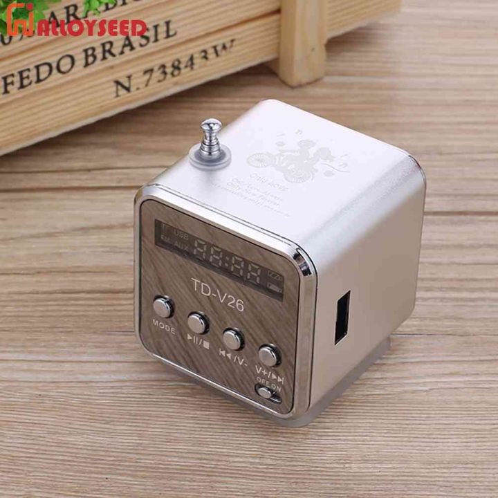 Mini Radio FM Digital Speakers with FM Radio Receiver USB Charging for ...