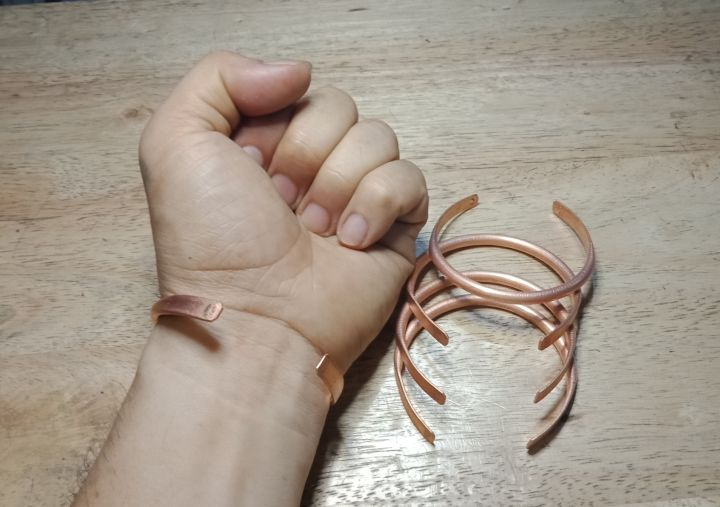 Batik Copper Tube Bangle Flat Ends "Gawang Maharlikan" | Lazada PH