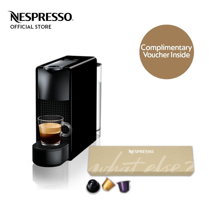 Nespresso® Essenza Mini Black Coffee Machine with Nespresso Coffee ...