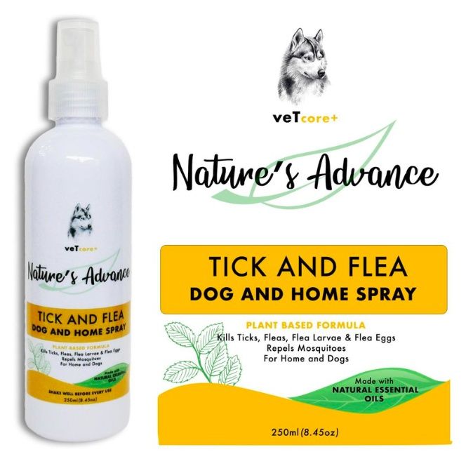 （DOM）VetCore Plus Nature's Advance Tick and Fleas Spray 250ml | Lazada PH