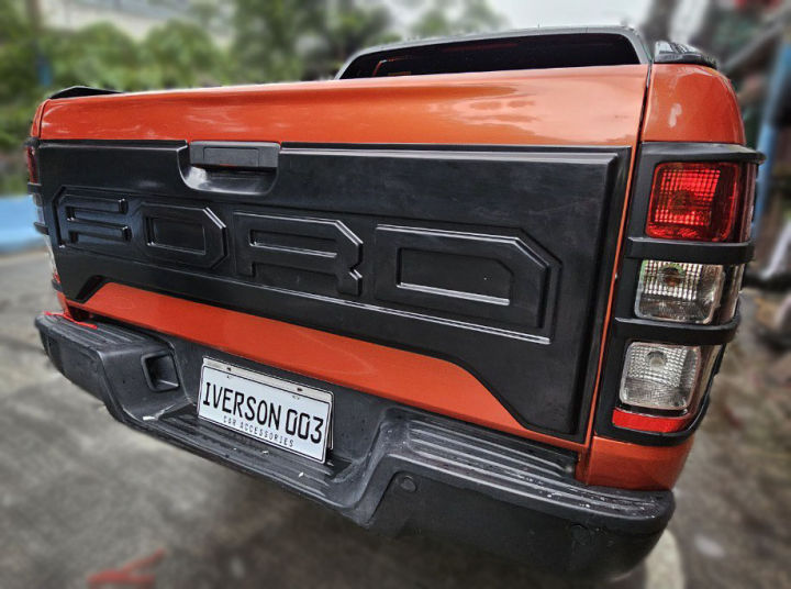 Ford Ranger 2012 to 2021 Black Rear Cladding | Lazada PH