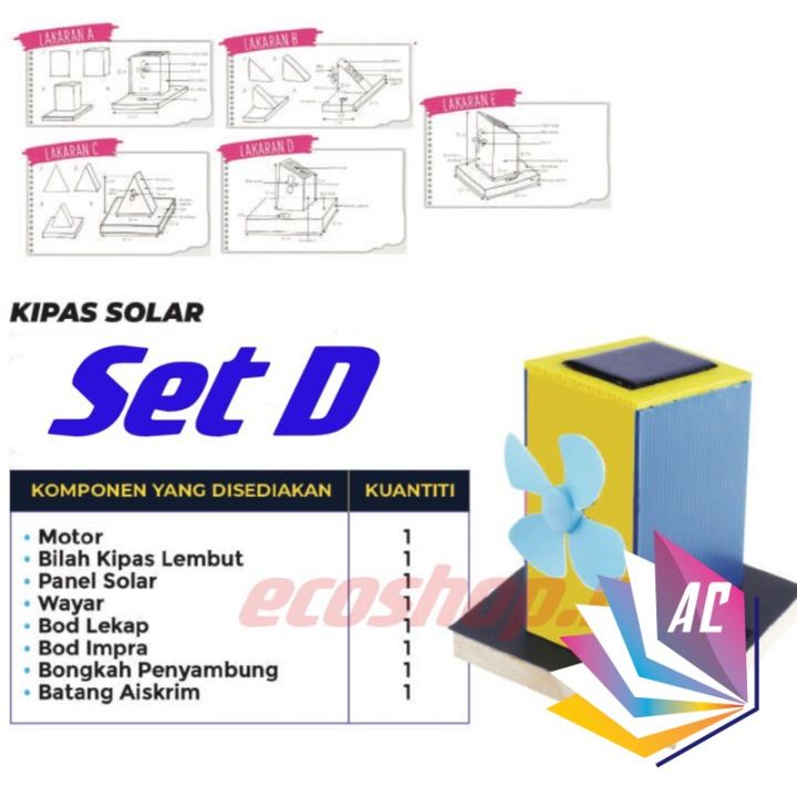 Projek RBT Tahun 5 - Kit Model Kipas Solar - kipas - solar - projek ...