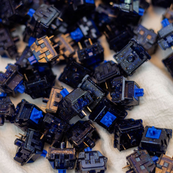 Mechanical Keyboard Switch Blue Star Switch [100pcs] 3pin Lubed Linear ...