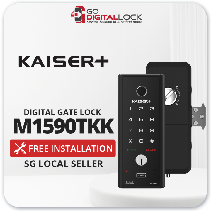 Kaiser+ M1590TKK Smart Digital Lock | Smart Digital Gate lock | Free ...