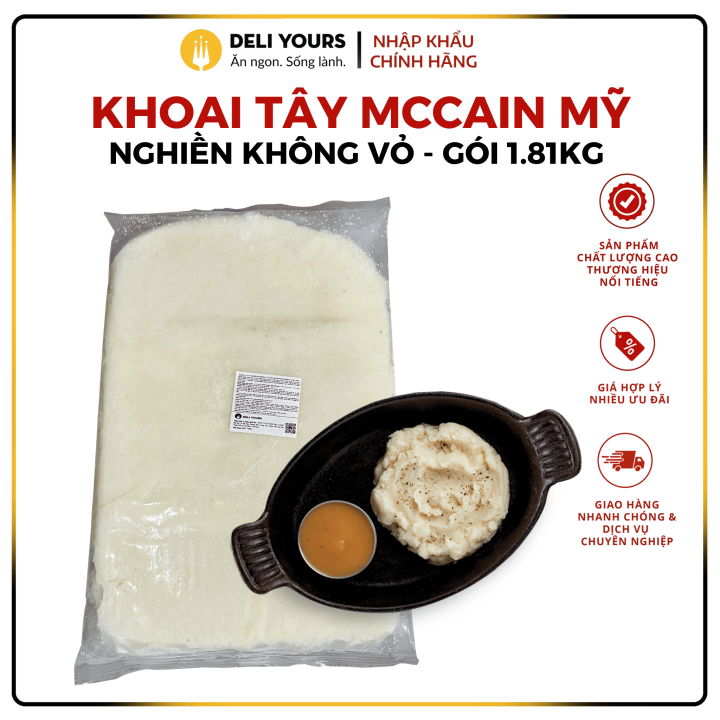 Khoai Tây Nghiền Không Vỏ (Giảm Muối) Gói 1.81kg - Khoai tây McCain Mỹ Chính Hãng [Nhập Khẩu Mỹ ...