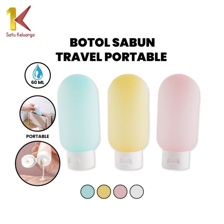 Satu Keluarga Botol Travel Portable Tempat Sabun Cair C852 Refill Botol ...