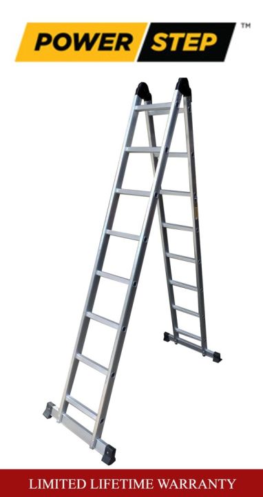Power Step Aluminum Dual Ladder 8/16ft | Lazada PH