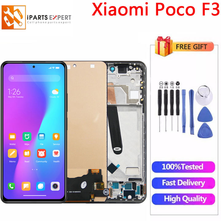 IPARTSEXPERT AMOLED Original LCD For Xiaomi POCO F3 M2012K11AG LCD Display Touch Panel Screen ...