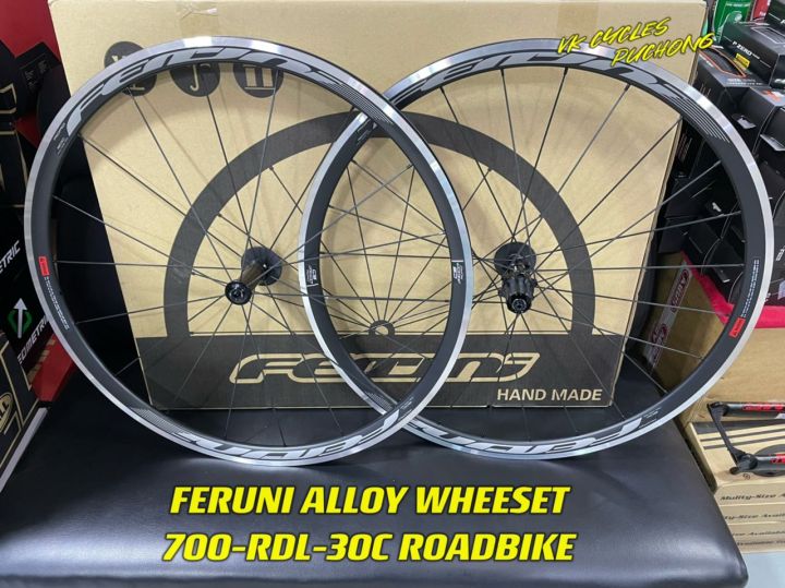 FERUNI Wheelset 700C-RDL-30C FERUNI 700C ALLOY WHEELSET ROADBIKE RIM ...