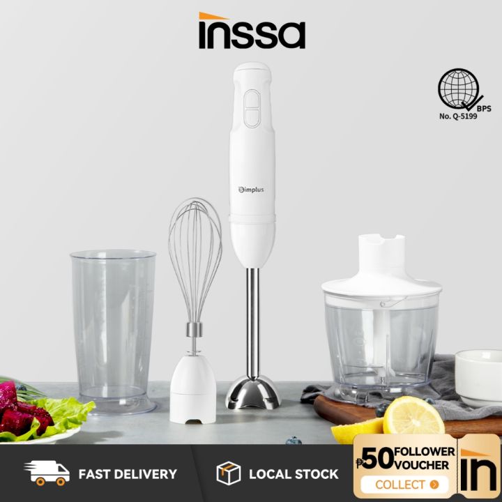INSSA x Simplus 4 in 1 Food Processor Multi Functional Blender Hand Blender JBBA002 | Lazada PH