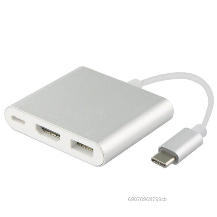 USB 3.1 Type-C เป็น HDMI Adapter Converter 4K OTG Adapter Cable สำหรับ ...