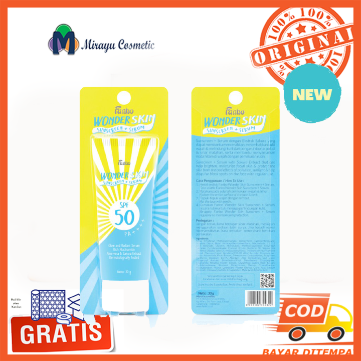 Fanbo Wonder Skin Sunscreen & Serum Spf 50 PA++ 30 g | Lazada Indonesia