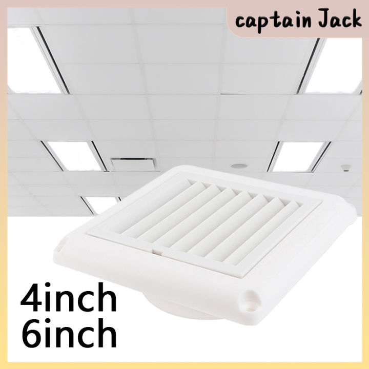 4inch 6inch Square Ceiling Air Ventilation Plastic Air Vent Grille ...