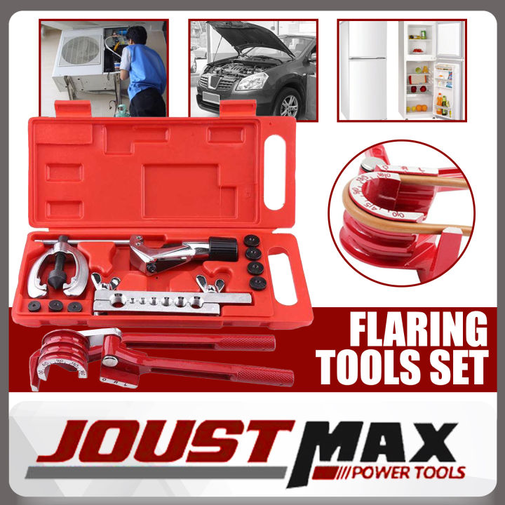 11pcs Pipe Flaring Swaging Tool Set Tube Cutter Flare Repair Aircond ...