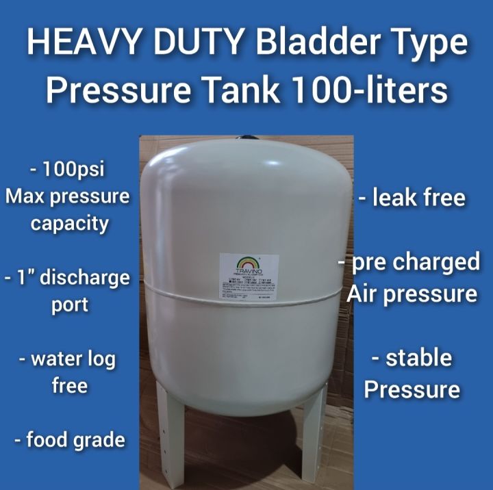 HEAVY DUTY Bladder Type Pressure Tank 100-liters | Lazada PH