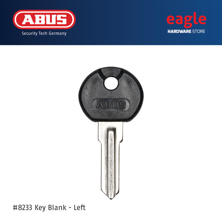 Abus #8233 Key Blank for Abus Series 1900,1950,300,305. Optional: Left ...