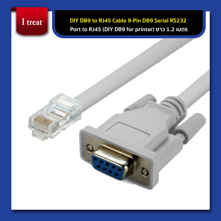 DIY DB9 to RJ45 Cable 9-Pin DB9 Serial RS232 Port to RJ45 (DIY DB9 for ...