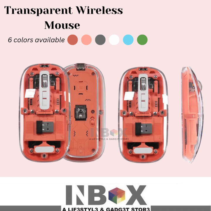 IN-BOX 4293 Transparent Wireless Mouse | Lazada Singapore