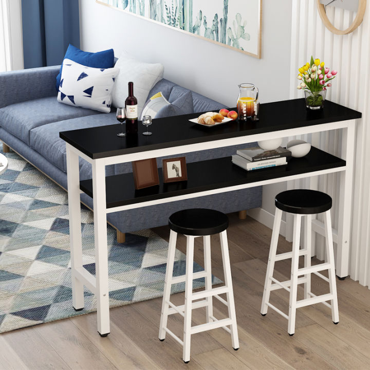 Wall bar household partition long high table rectangular simple dining ...