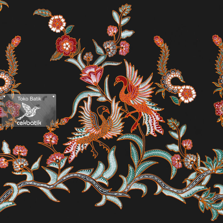 kain batik - Motif Burung Merak Bunga Manis (Ukuran 2 Meter Lebih ...
