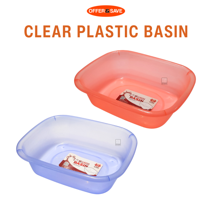 Rectangular Clear Plastic Basin / Bath Tub / Wash Basin / Buckets - 301 ...