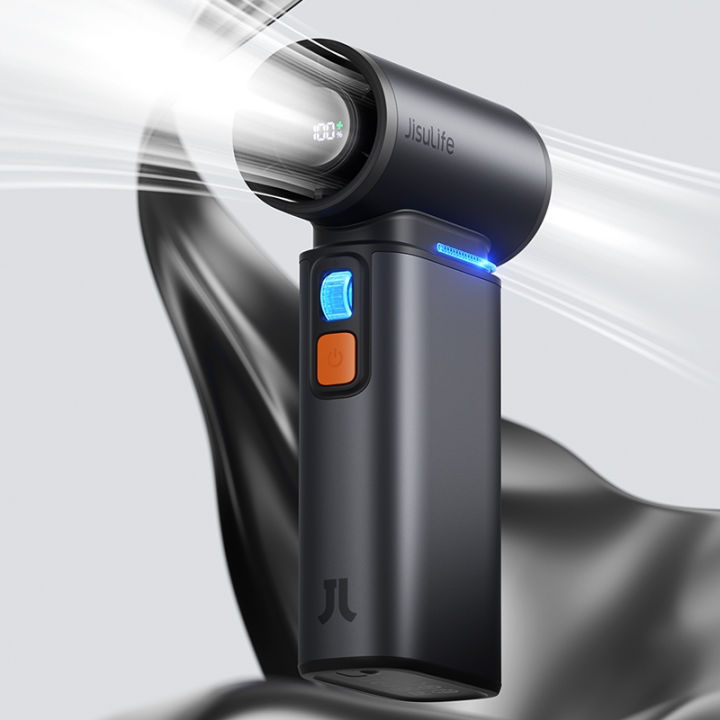 JisuLife 3 in 1 Portable Turbo Jet Fan 9000 mAh Battery Rechargeable ...