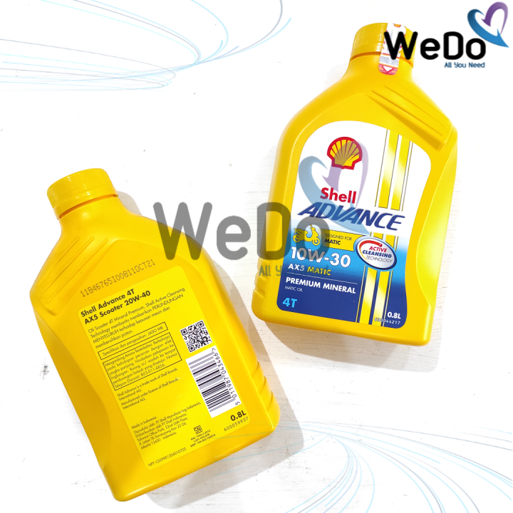 Oli Shell Matic AX5 Scooter Motor Matik 800ml Premium Mineral Oil ...