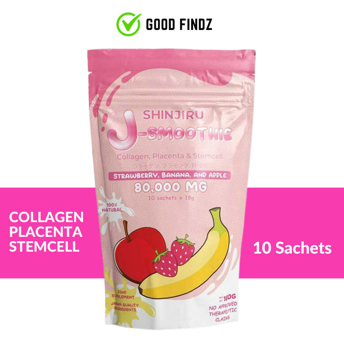 Shinjiru J-Smoothie Collagen Placenta Stemcell Smoothie Drink Mix ( 10 ...