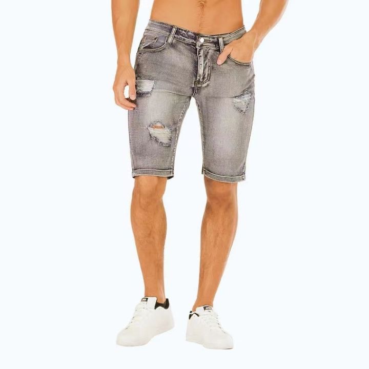 Men's Tattered Ripped Denim Shorts For Men Maong Short For Men*7595 ...