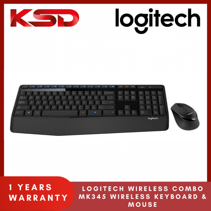 [Ready Stock] Logitech MK345 Wireless Combo Keyboard + Mouse | Lazada