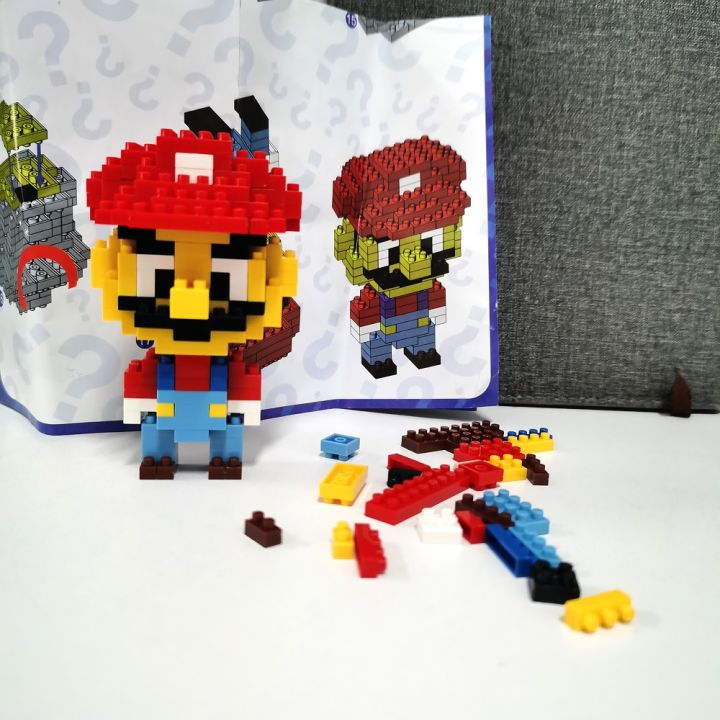 Mini Building Blocks Super Mario Toys DIY Figures Micro Nano Bricks for ...