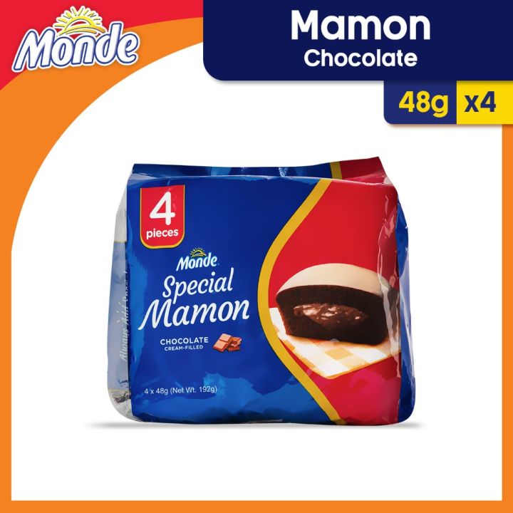 Monde Special Mamon with Chocolate Cream Filling 48gx4 | Lazada PH
