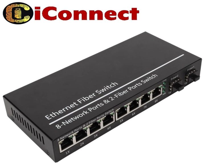 FIBER SWITCH GIGABIT 8 PORT ETHERNET HTB-G582 | Lazada PH
