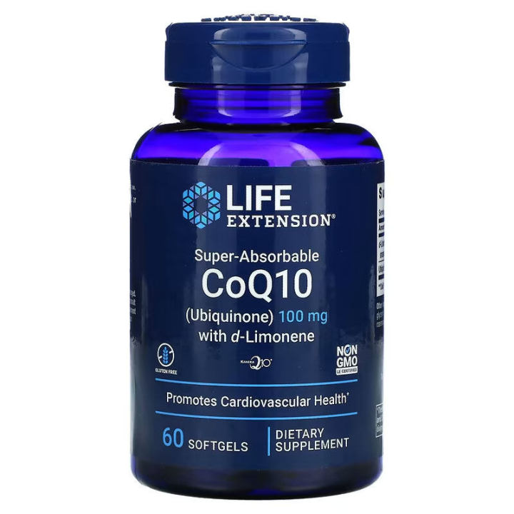 Life Extension Super-Absorbable CoQ10 (Ubiquinone) 100 mg with d ...