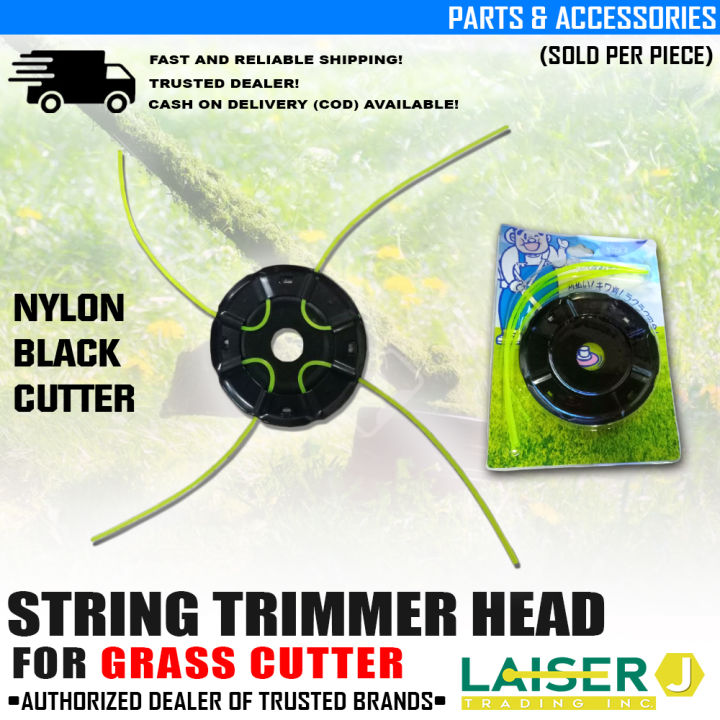 Black Nylon Cutter Trimmer Head for Grass Cutter | Lazada PH