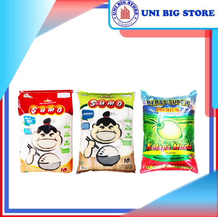 Beras Premium Sumo Merah | Sumo Hijau | Kelapa Muda 10 kg | Lazada ...